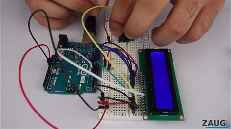 programmieren lernen mit arduino lcd bildschirm mit ultraschallsensor 9 9 youtube