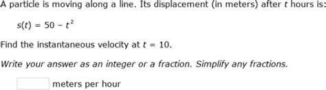 IXL Velocity As A Rate Of Change Precalculus Practice
