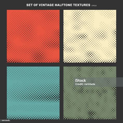 사각형 배경에서 만든 빈티지 하프톤 질감 효과의 집합입니다 곡초류에 대한 스톡 벡터 아트 및 기타 이미지 곡초류 복고풍 질감 Istock