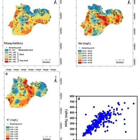 Spatial Distribution Maps Of Groundwater Major Anions After Download Scientific Diagram