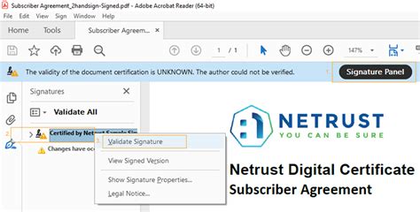 Importing Netrust Root Certificate To Adobe Reader
