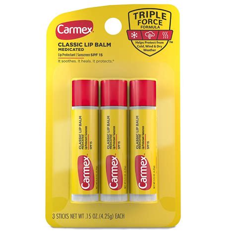 Carmex Medicated Lip Balm Sticks Lip Moisturizer For Chapped Lips
