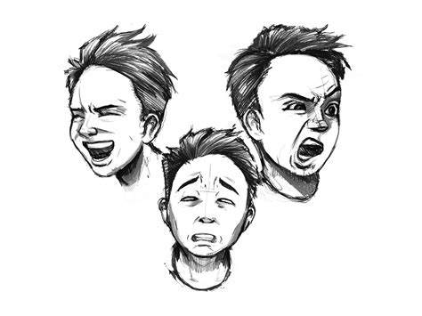 Scared Expression Drawing