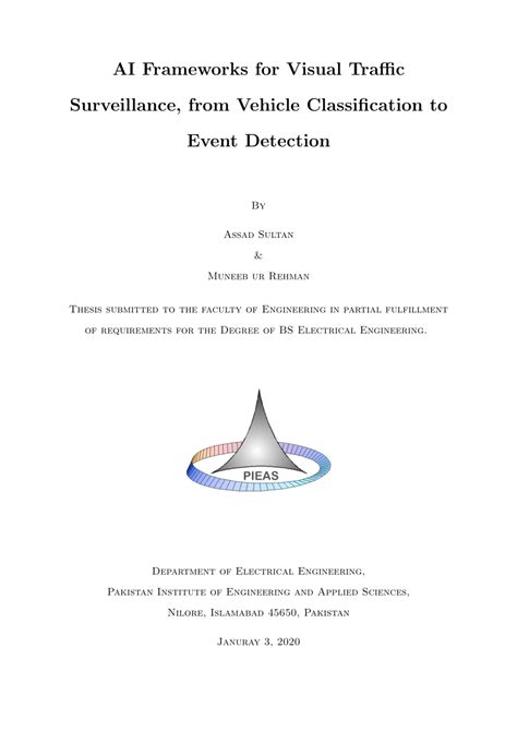 Pdf Ai Frameworks For Visual Traffic Surveillance From Vehicle