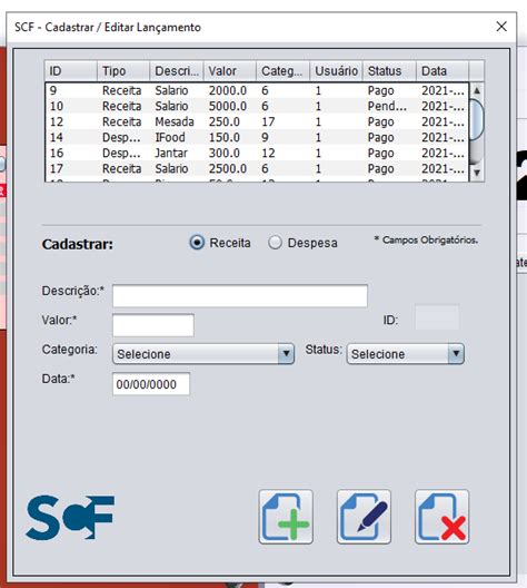 GitHub V Marins Projeto Final Faetec SCF Sistema De Controle Financeiro Projeto De