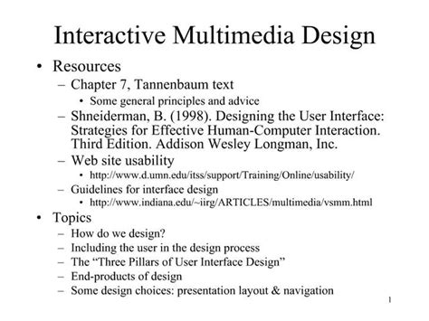 PPT Interactive Multimedia Design PowerPoint Presentation Free Download ID 1026214