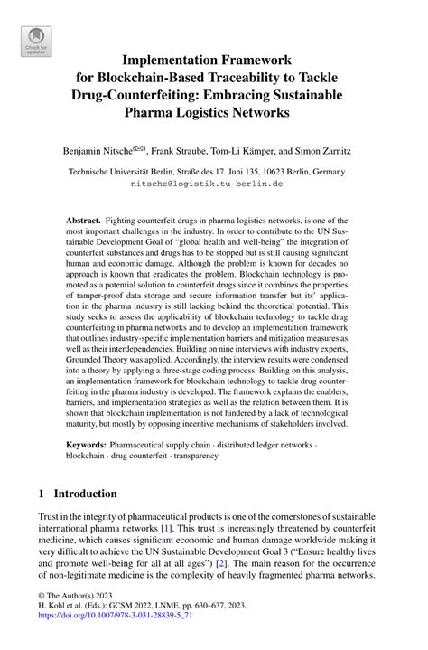 Pdf Implementation Framework For Blockchain Based Traceability To