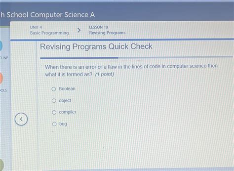 solved h school computer science aunit 4lesson 10basic