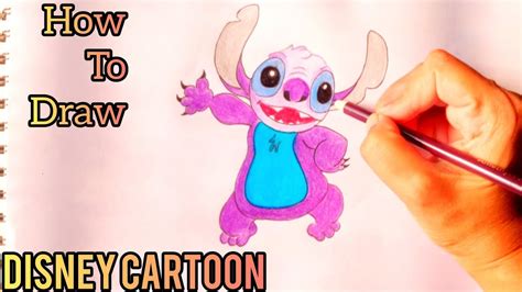 How To Draw A Cute Stitch From Disney Easy Step By Step Drawing