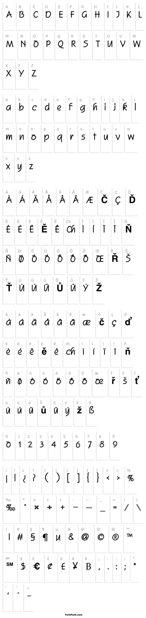 Scroll Bold Font