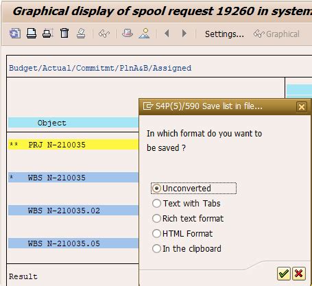 How To Download SAP PS Report To Excel S ALR 87013 SAP Community
