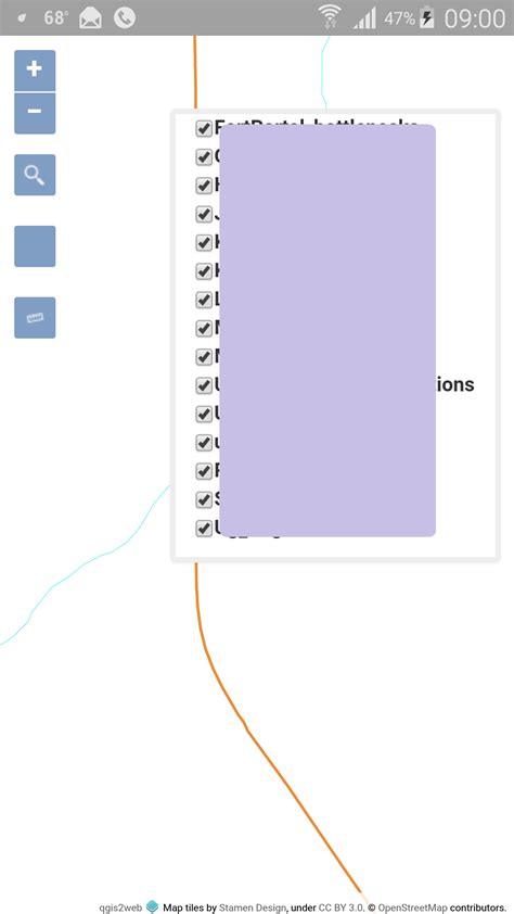 Qgis Setting Legend Area Proportion On Webmap Produced By Qgis2web