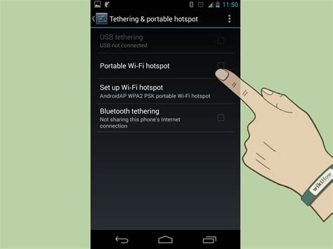 Tether With Android Step