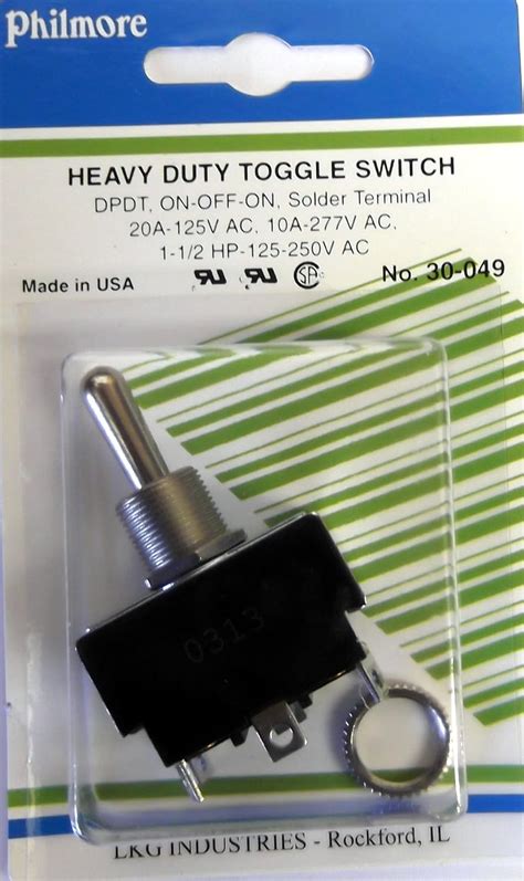 Heavy Duty Bat Handle Toggle Switch Dpdt On Off On 30 049 Electronic Component Toggle