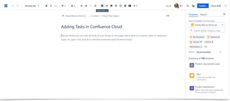 task reporting in confluence cloud
