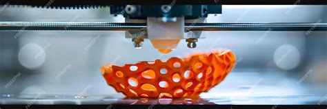3d Printer Creating A Complex Structure Premium Ai Generated Image