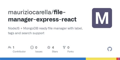 Github Mauriziocarellafile Manager Express React Nodejs Mongodb Ready File Manager With