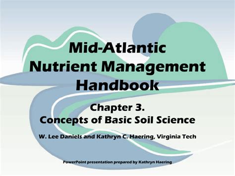 Mid Atlantic Nutrient Management Handbook Chapter 3