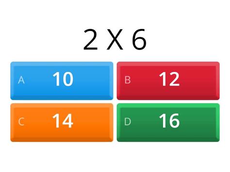 Multiplication Table Quiz
