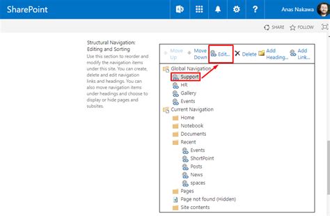 How To Use Shortpoint Icons In The Sharepoint Global Navigation