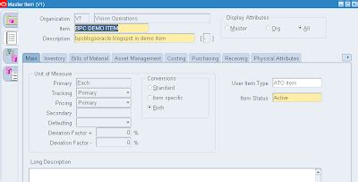 Creating An Item In Oracle Apps Learn Oracle