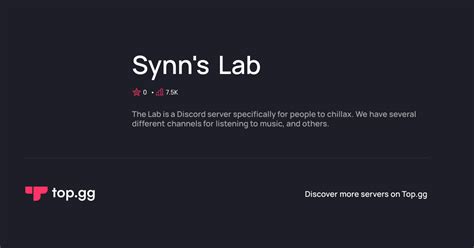 Join Synns Lab Discord Server The 1 Discord Server List