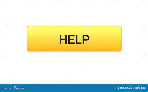 Help Web Interface Button Orange Color Support Online Assistance