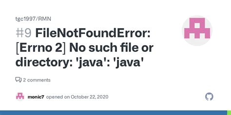 Filenotfounderror Errno 2 No Such File Or Directory Java Java