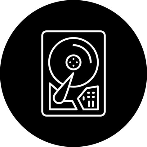 Ic Ne Du Disque Dur Vecteur Premium