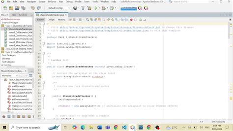 Khadija Nadeem On Linkedin Codealpha Javadevelopment Netbeans