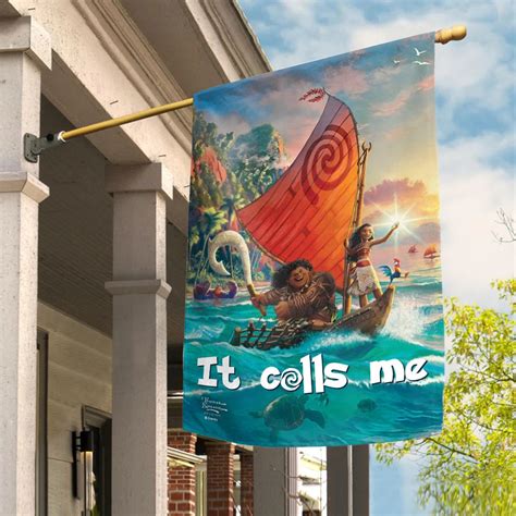 Moana Yard Flag Moana Double Sided Garden Flag Birthday Etsy
