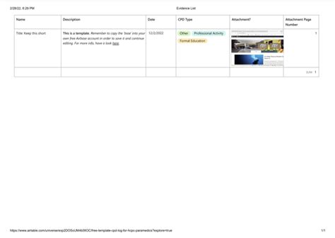 Free Template Cpd Log For Hcpc Paramedics And Nqps Article 999 Refresh Support Advance Uk