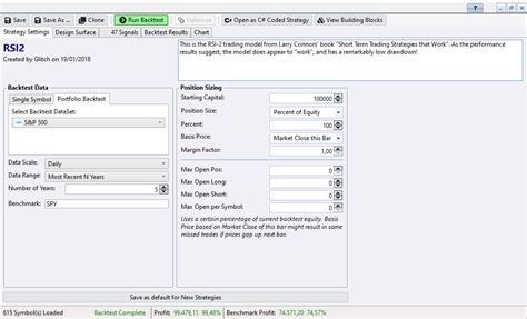 Same Backtest Different Results Wealthlab