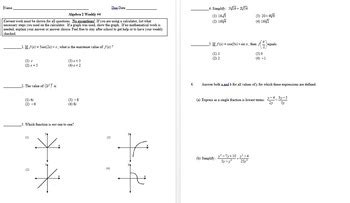 Common Core Algebra Weekly TPT