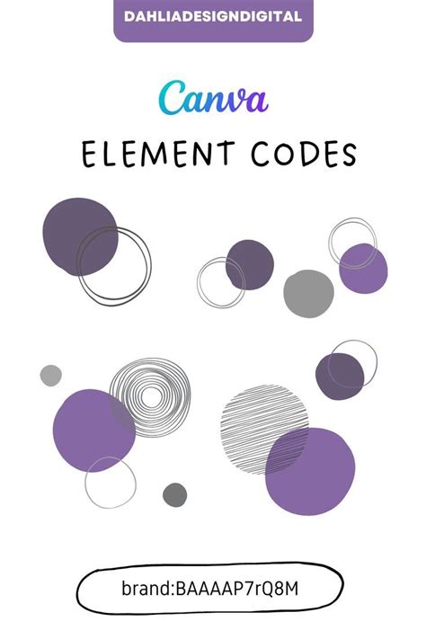 Free Canva Element Codes Abstract Circle Shapes Tipografi Cilt Bakımı