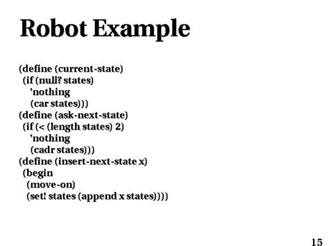 Cs115 Robot Example