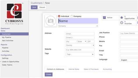 CRM And Sales In Odoo