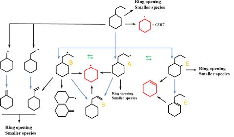 Figure 1 From Kinetic Modeling Of Cyclohexane And N Propylcyclohexane
