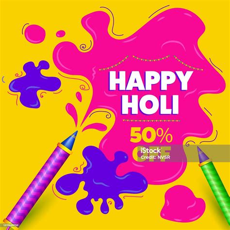 스플래시와 피키카리와 추상적 인 다채로운 해피 홀리 배경의 그림 홀리 제공 홀리에 대한 스톡 벡터 아트 및 기타 이미지 홀리 페인트 파티 Istock