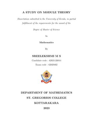 Module Theory Pdf