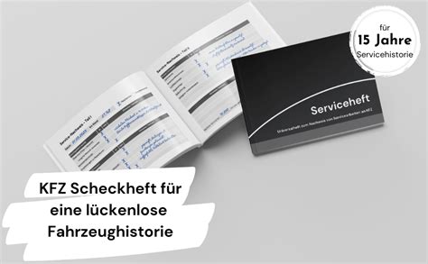 Kfz Serviceheft Universal Blanko Scheckheft Für Kfz Wartungsnachweise