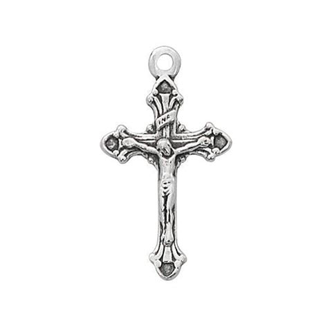 Sterling Silver Crucifix 18 Chain And Box Style L8030b North Star
