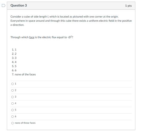 Solved Question Pts Consider A Cube Of Side Length I Chegg