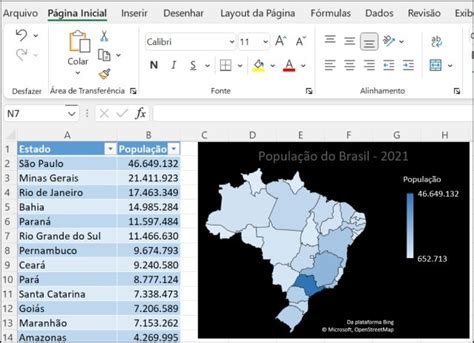 Blog Da Romar Como Criar E Personalizar Gráfico De Mapa No Excel