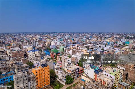 Drone View Of The Patna City Of Bihar Beautiful Aerial Shot Of An