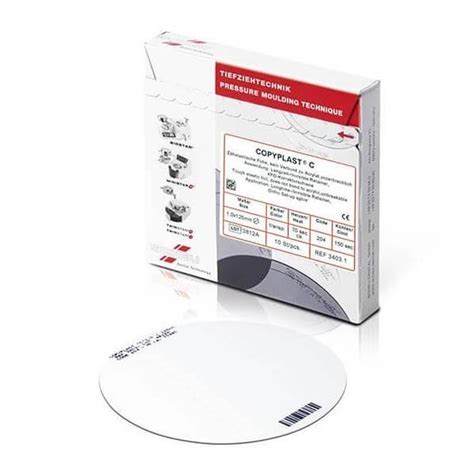 Copyplast C Viscoelastic Thermoplastic Sheets 1 X 125 Mm Scheu Dental