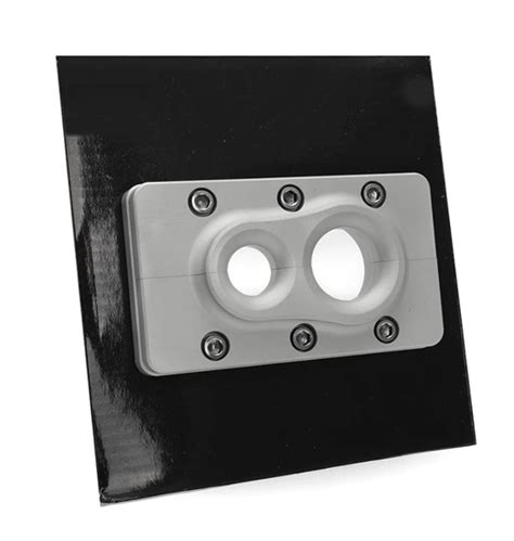 Holley Terminator X Max Billet Firewall Pass Through Raw Bracket Alumi