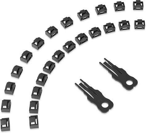 Natalink 24 Pcs Rj45 Port Lock With 2 Key Locking Rj45 Port Dust Blocker Rj45 Dust