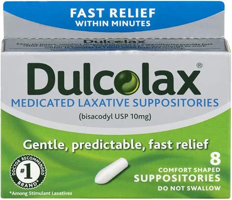 Dulcolax Suppository Quick And Easy Relief Medshun