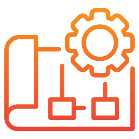 Implement Generic Gradient Outline Icon Freepik